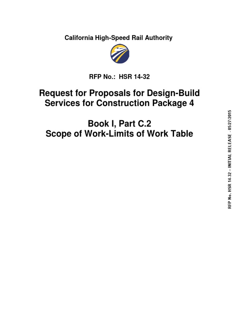 Request For Proposals For Design-Build Services For Construction ...