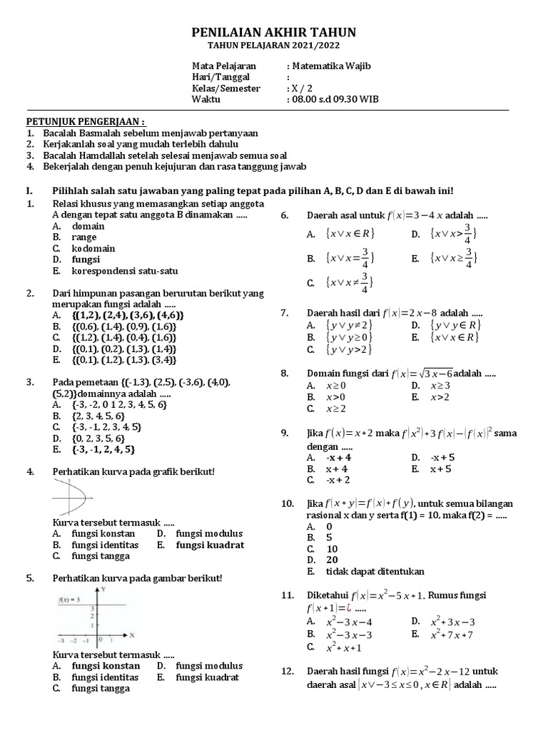 Jawaban Matematika Wajib Kelas 11 | PDF