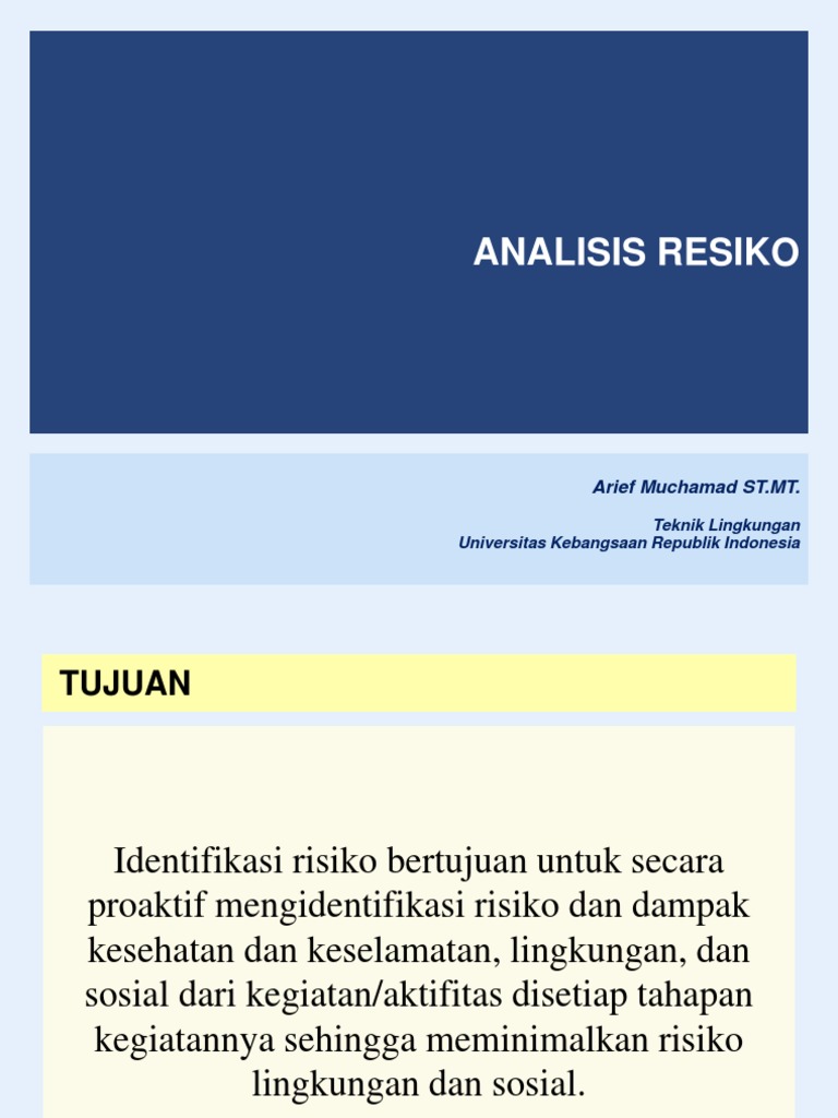 04 Analisis Risiko | PDF