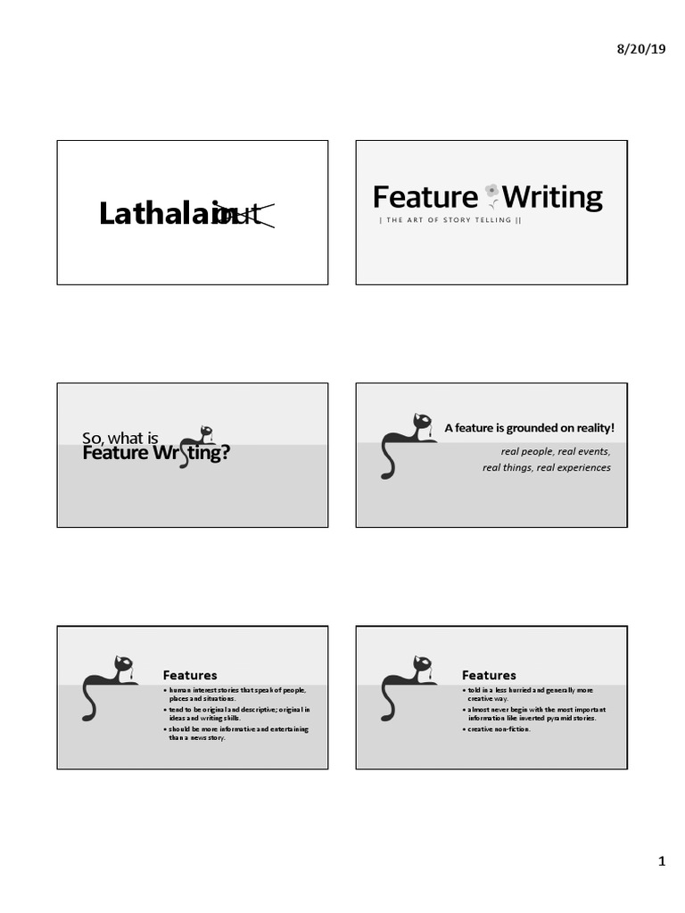 Feature Writing 2019 | PDF | Essays | News