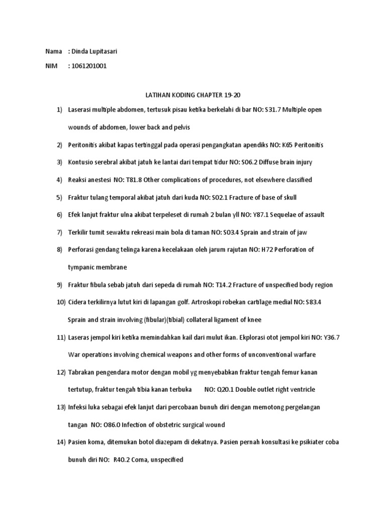 Latihan Koding Chapter 19 - 20 | PDF