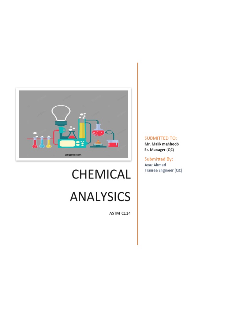 ASTM C114 Chemical Analysis Methods | PDF | Hydrochloric Acid | Sodium ...