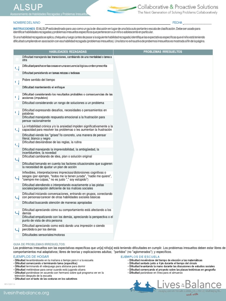 ALSUP Español | PDF | Comportamiento | Empatía