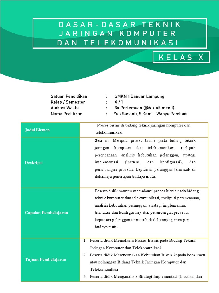 Modul Dasar TJKT BAB 1 | PDF Modul Dasar TJKT BAB 1 | PDF