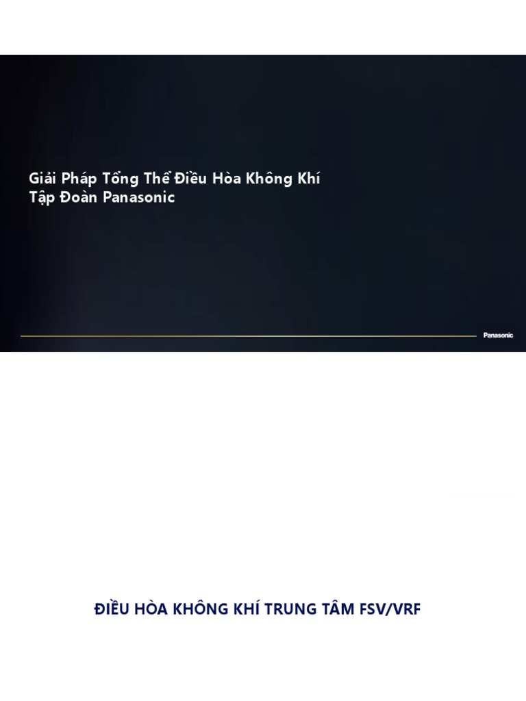 VRF, FS - Panasonic | PDF
