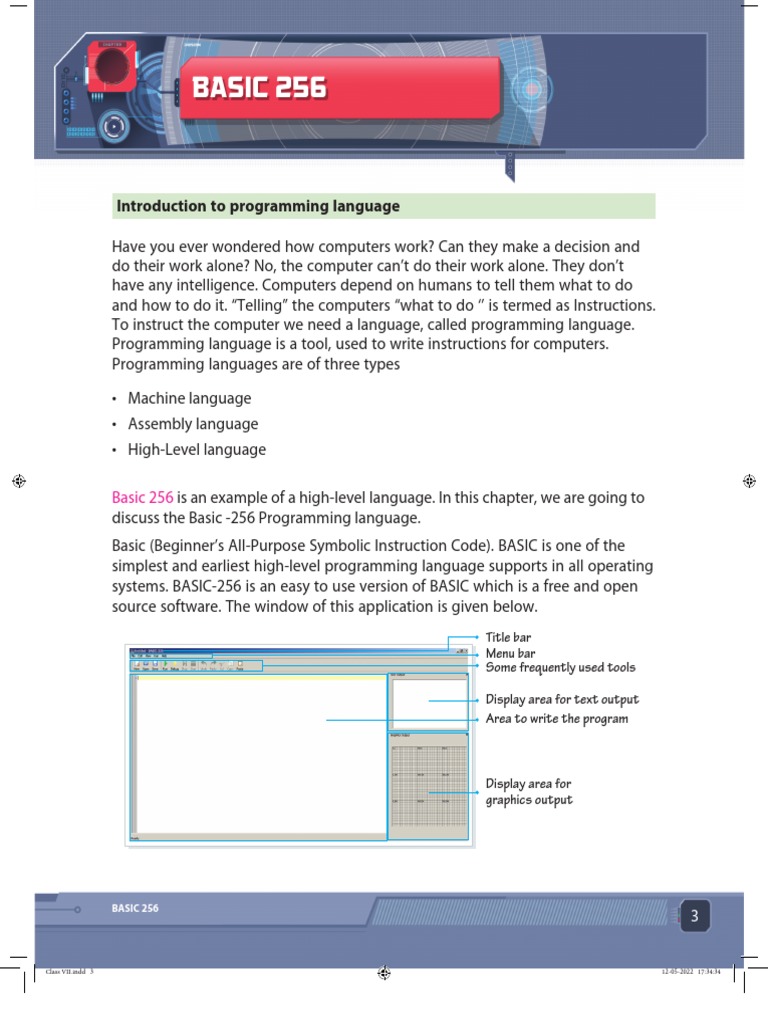 Intro to BASIC-256 for Kids | PDF | Programming Language | Variable (Computer Science)