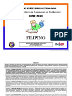 Halimbawa NG Learning Objectives Filipino | PDF
