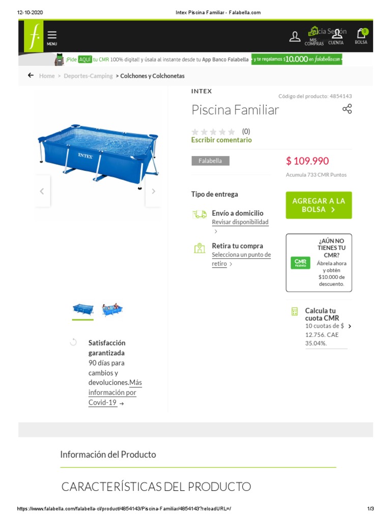 Intex Piscina Familiar | PDF