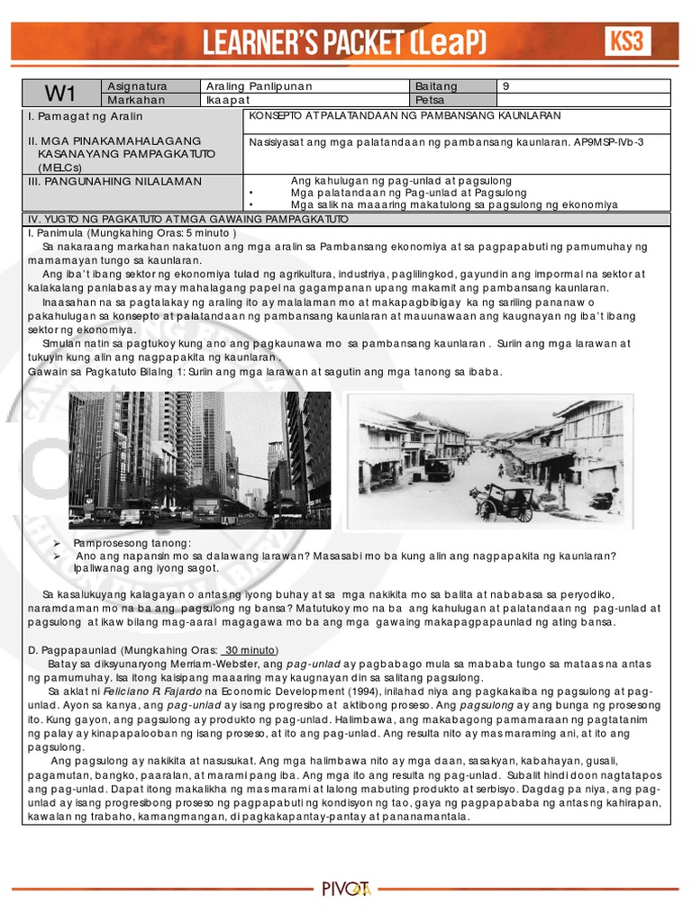 Q4 Ap 9 Week 1 | PDF