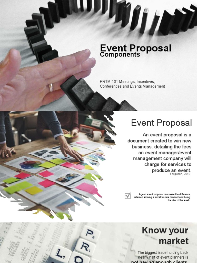MICE Module 2 Lesson 1 Event Proposal Components | PDF | Design ...