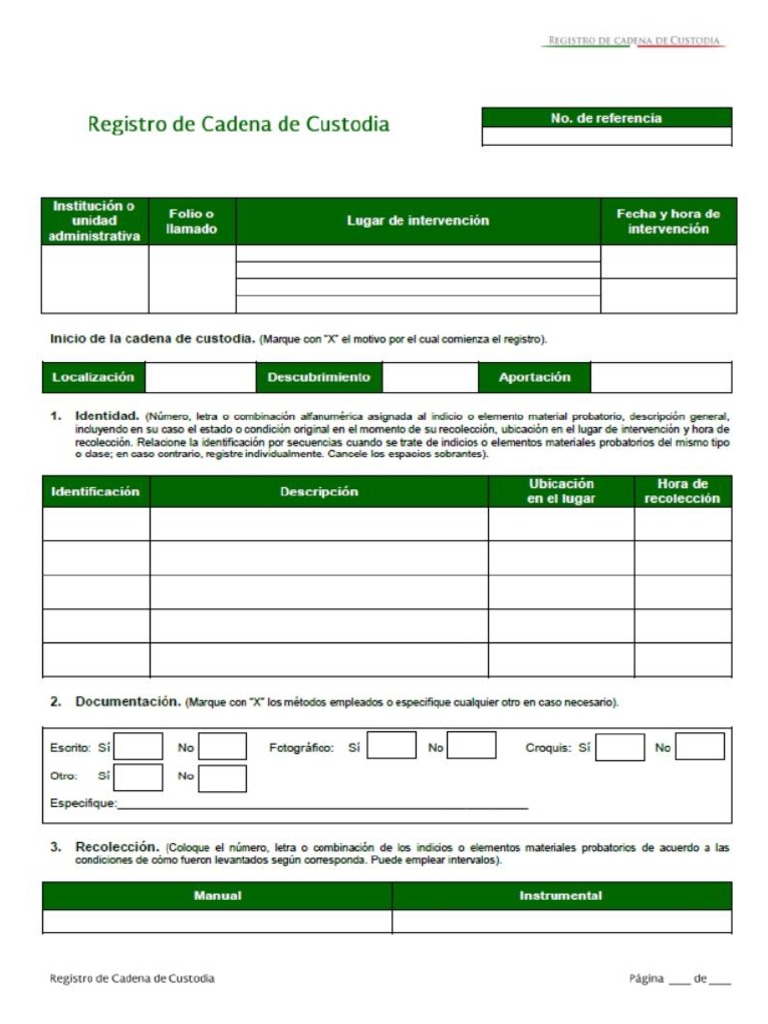 Cadena de Custodia | PDF