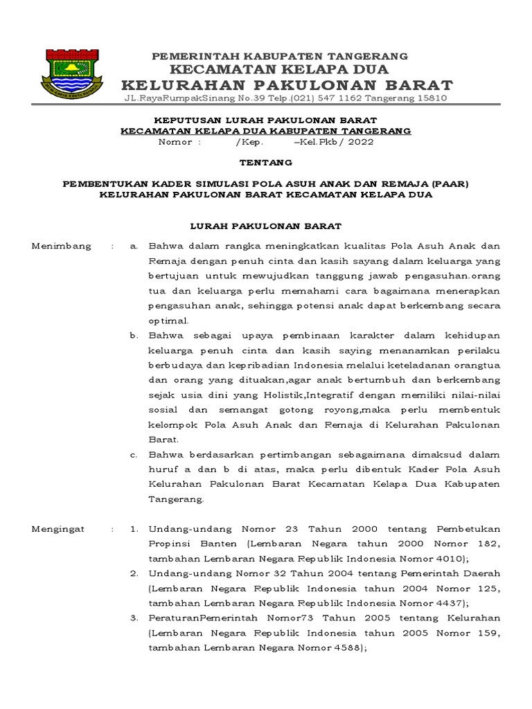 SK Simulasi Paar 20-21-22 | PDF