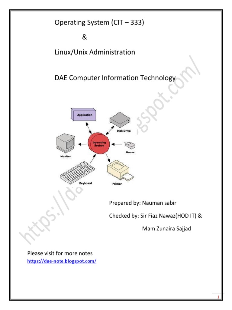 CIT 333 Operating System Overview | PDF | Computer Data Storage ...