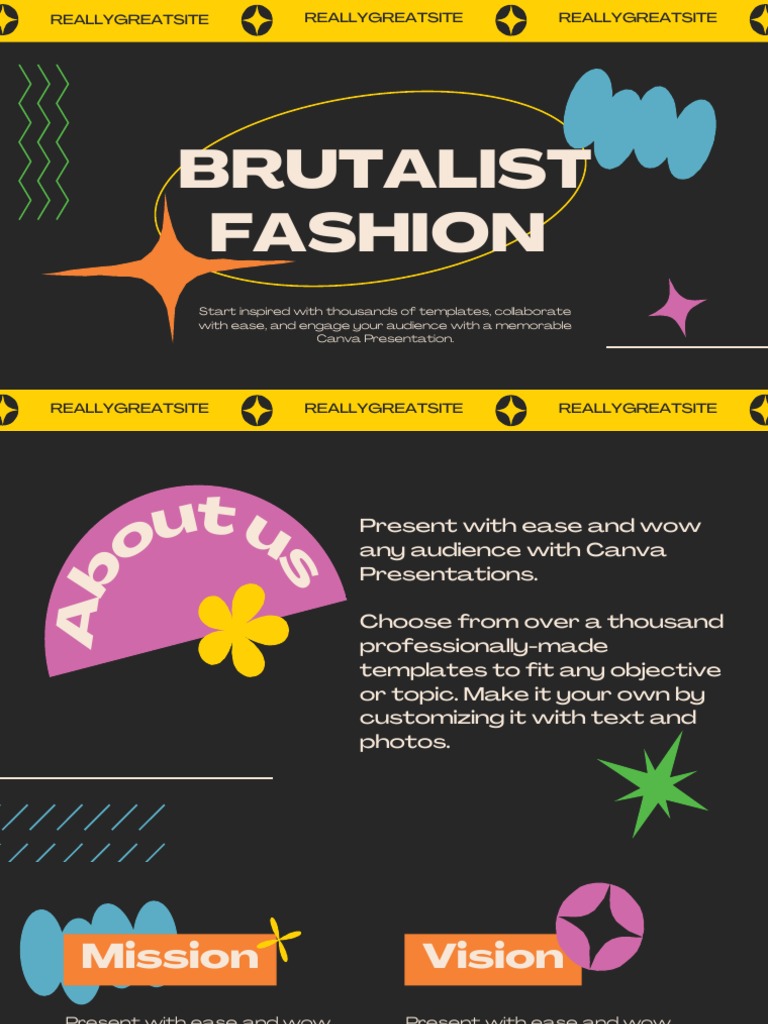 Brutalist Fashion: Reallygreatsite Reallygreatsite Reallygreatsite | PDF | Communication | Mass ...
