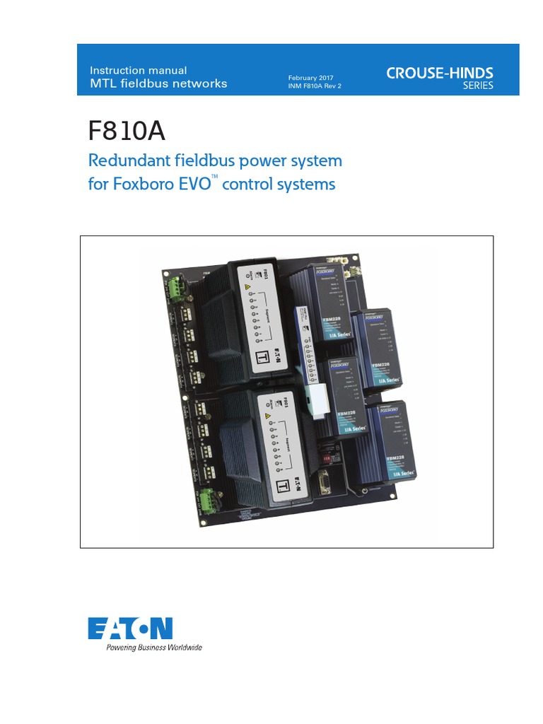 Redundant Fieldbus Power System For Foxboro EVO Control Systems | PDF | Relay | Computing