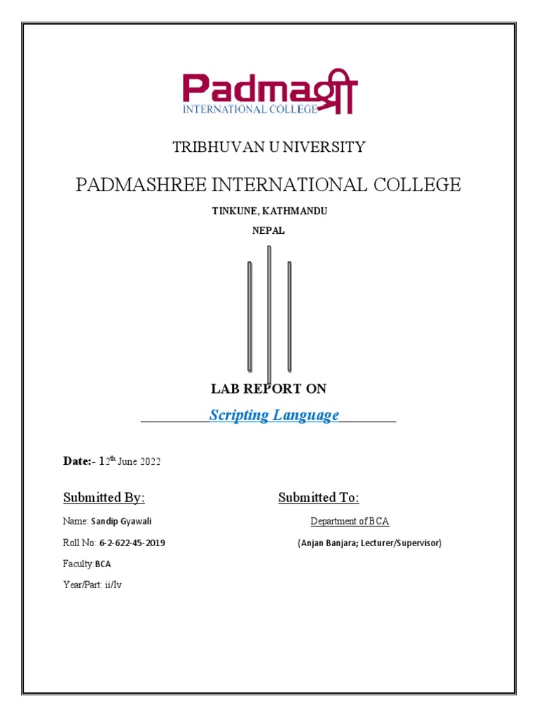 Padmashree International College: Tribhuvan U Niversity | PDF