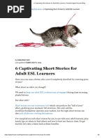 ESL Fast - Activities For English Language Learners | PDF | English As ...