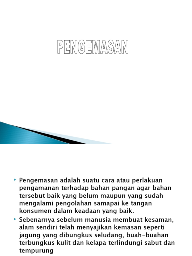 PENGEMASAN | PDF