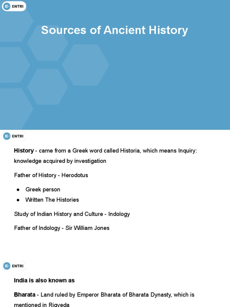 Sources of Ancient History | PDF | Vedas