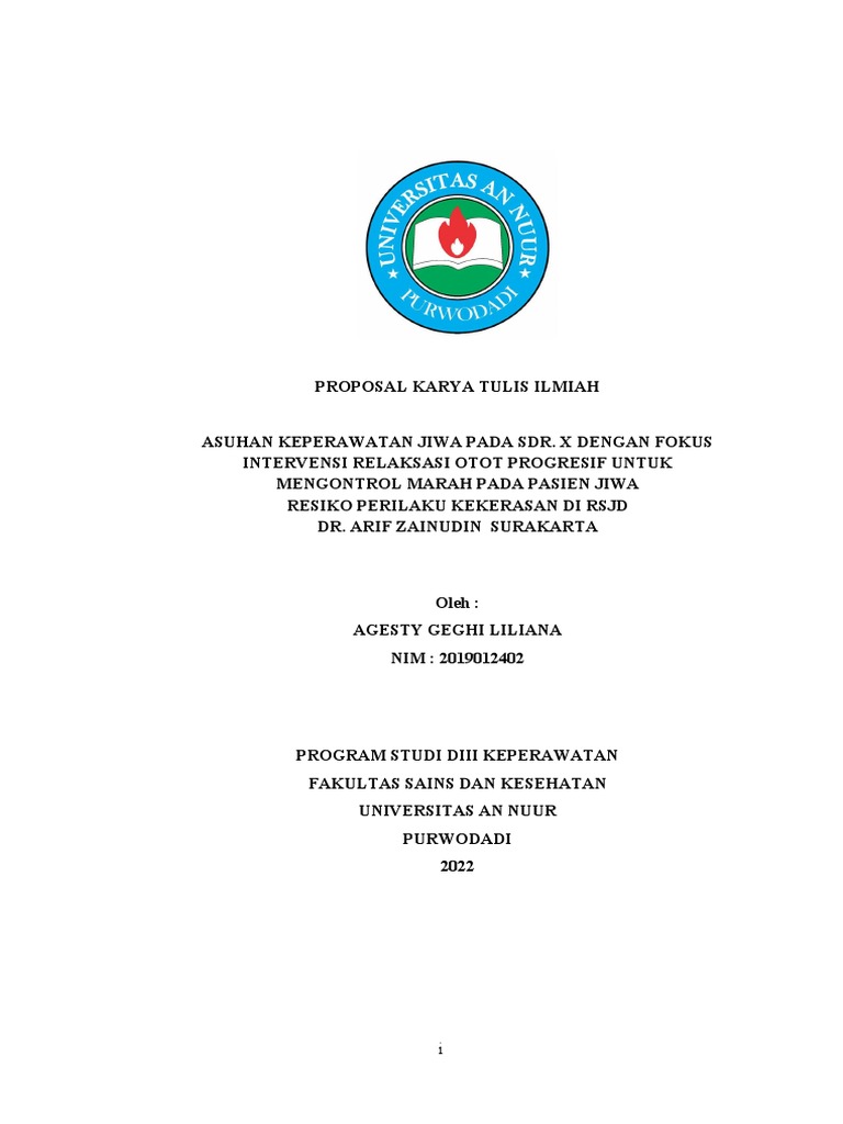 Salin-HALAMAN PENGESAHAN PROPOSAL KTI | PDF