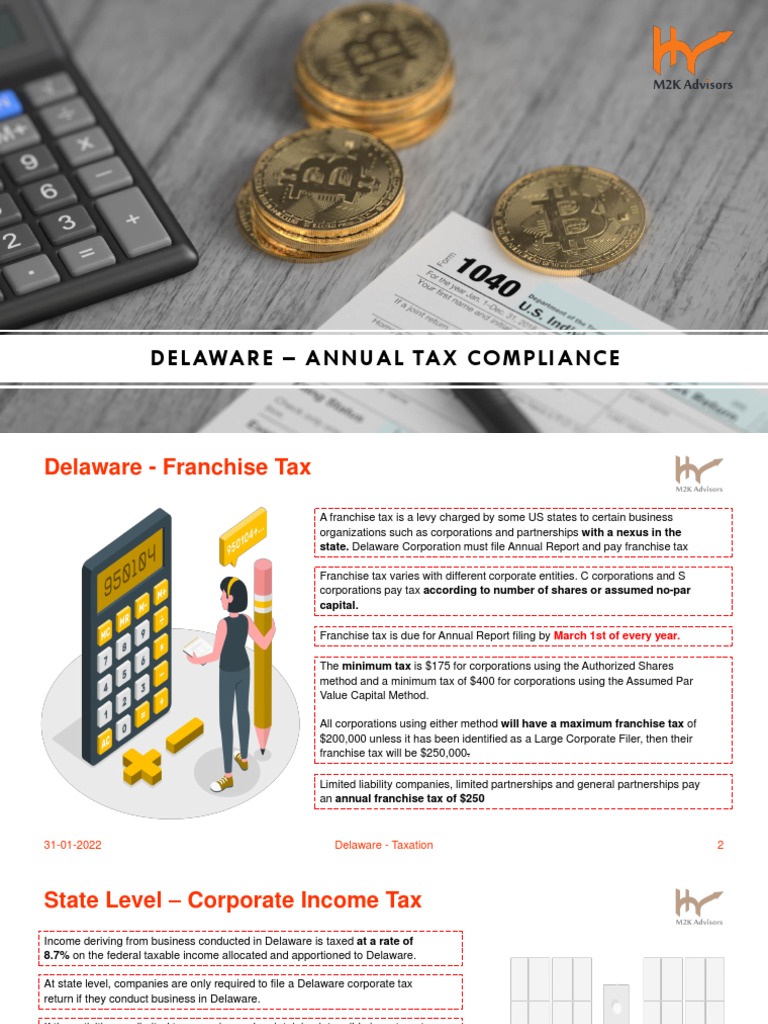 Delaware Franchise Tax Overview | PDF | Taxation In The United States ...