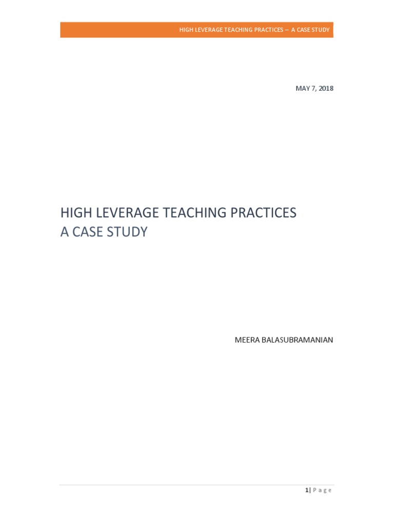 High Leverage Practices in Teaching | PDF | Phonics | Teachers