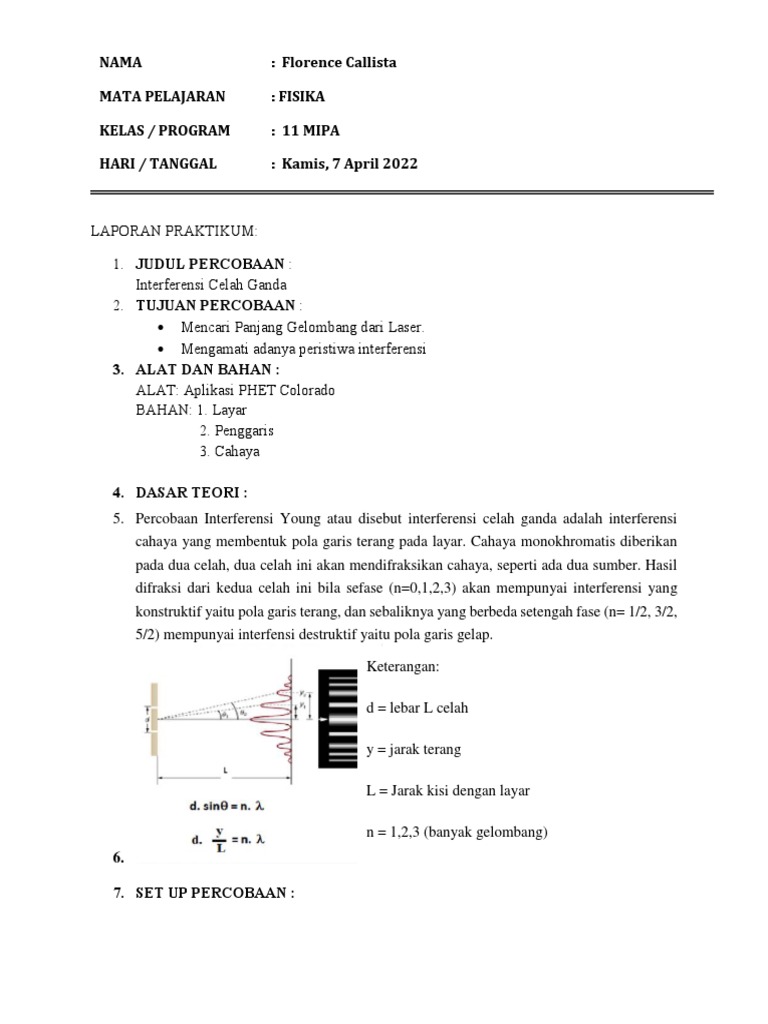 Interferensi Celah Ganda | PDF