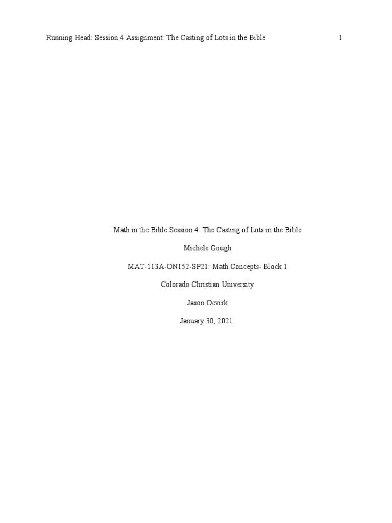 The Casting of Lots in The Bible - Edited | Download Free PDF | Jonah ...