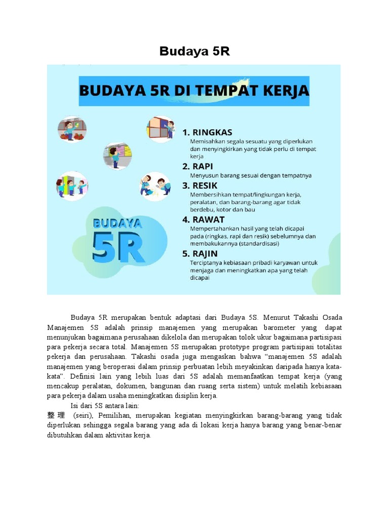 Budaya 5R | PDF