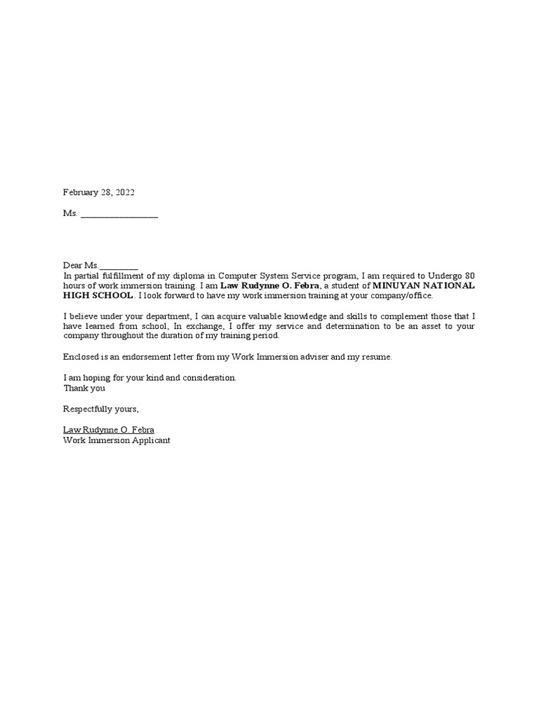 Applicant Letter | PDF