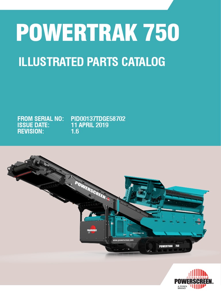 Powertrak 750 Illustrated Parts Catalog Revision 1.6 | PDF | Motor ...