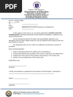 Sample Designation Order | PDF | Teachers | Learning