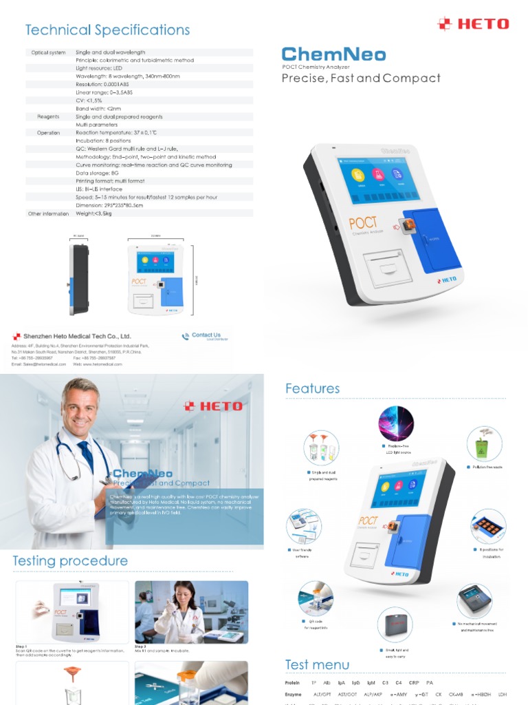 POCT Chemistry Analyzer | PDF