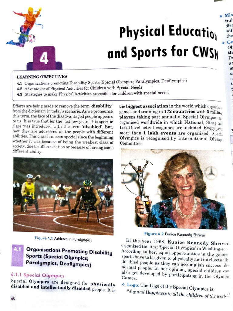 chapter - 4 CWSN (1) | PDF | Paralympic Games | Disability