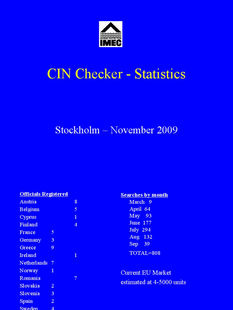 CIN Checker - Statistics | PDF