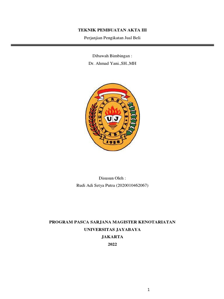 Contoh PPJB | PDF