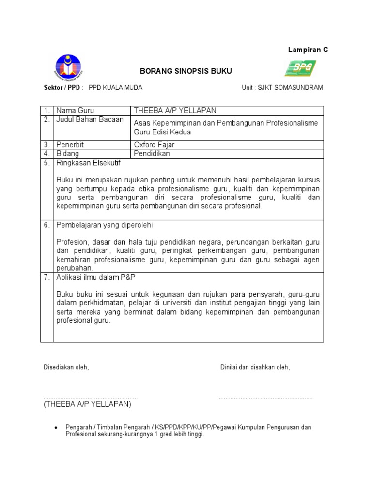 Sinopsis Buku SPLKPM | PDF