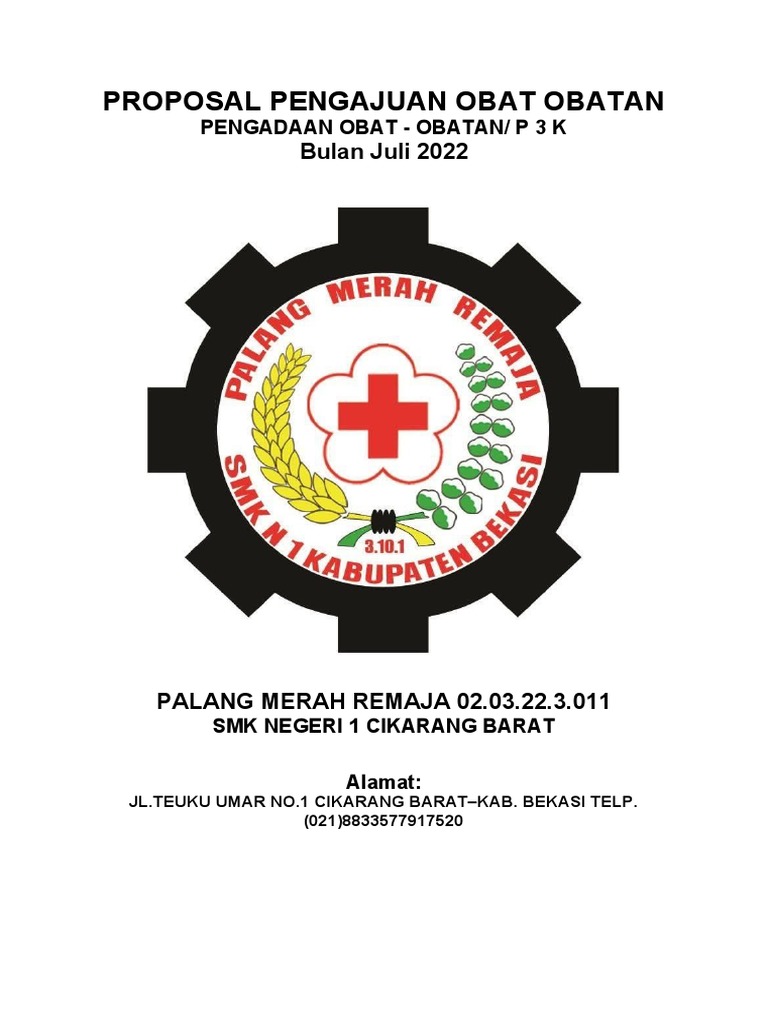 Proposal Pengadaan Obat PMR SMK Cikarang | PDF | Kesehatan Holistik