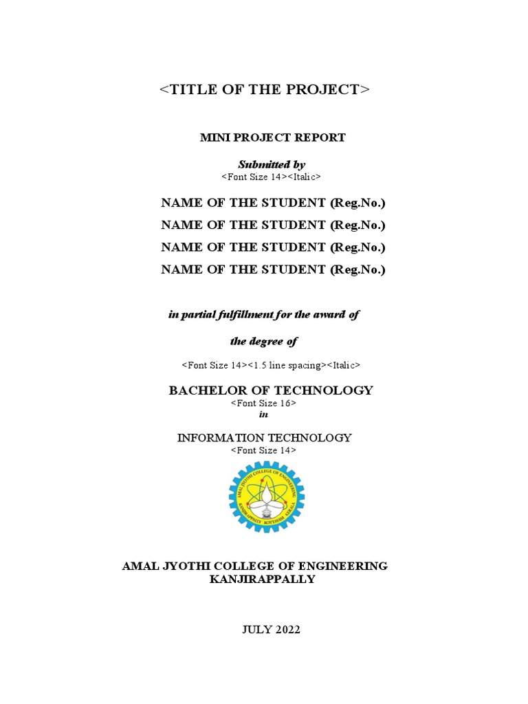 B.Tech IT Mini Project Report | PDF | Virtual Reality | Augmented Reality