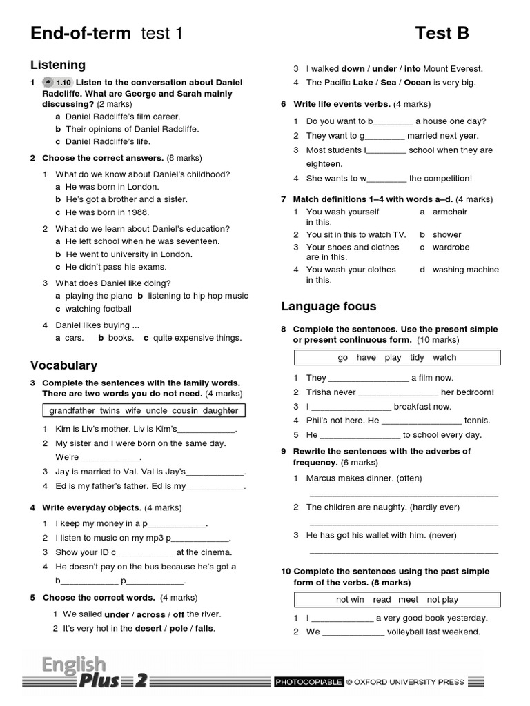 End of Term 1 Standard B | PDF | Mountains | Vocabulary