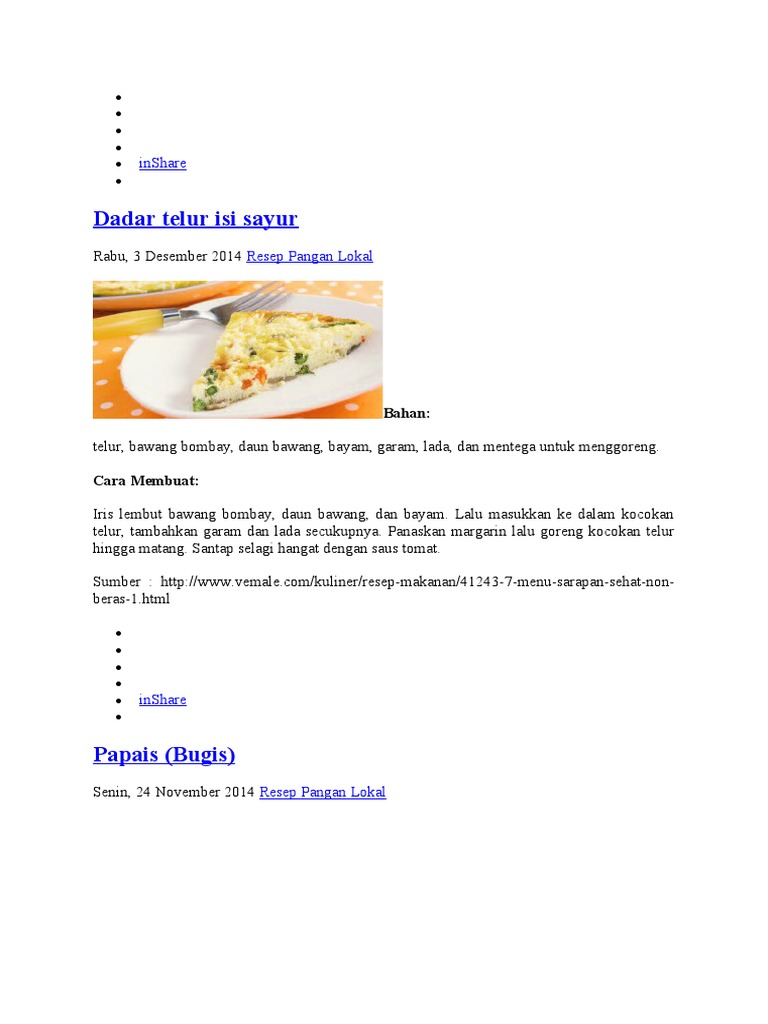 Resep Papais Kacang Hijau Bugis | PDF