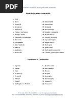 Vocabulario de Frases de Cortesía y Conversacion En-Señas | PDF