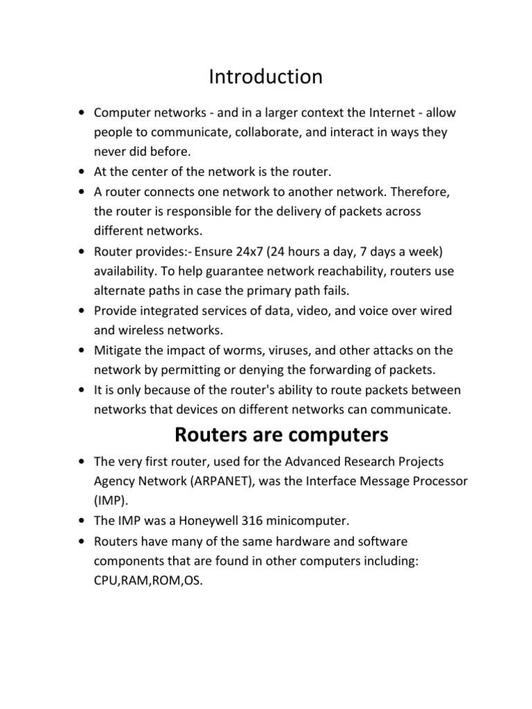 Ccna2 1 | PDF | Router (Computing) | Booting