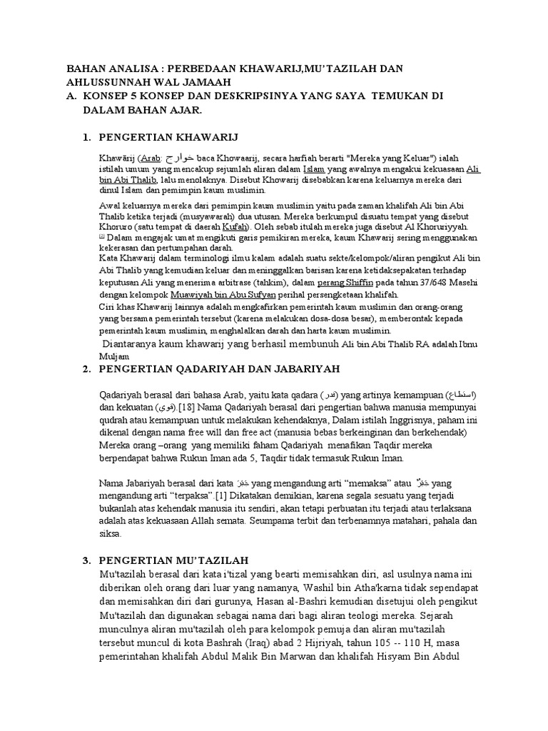 ANALISA MODUL KB 4 ILMU KALAMok | PDF