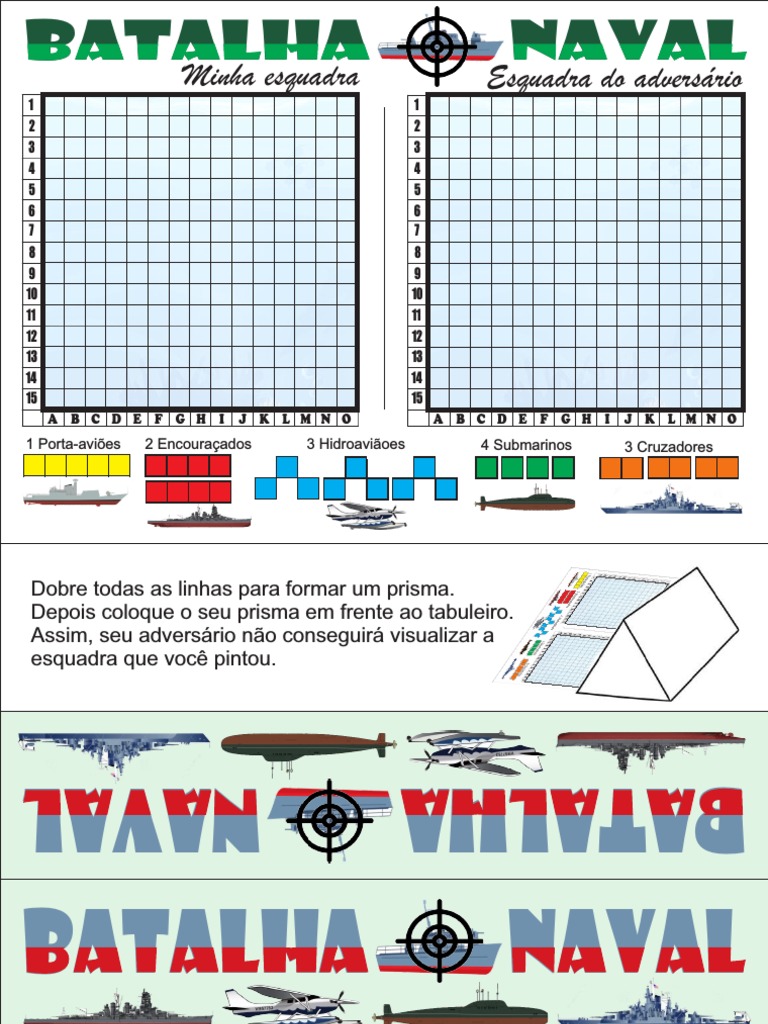 Quadro tático de uma batalha naval simulada entre duas esquadras | PDF