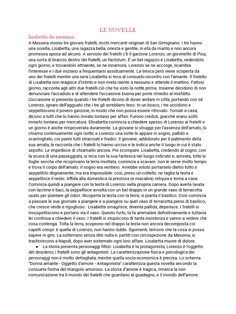 Novelle Boccaccio | PDF