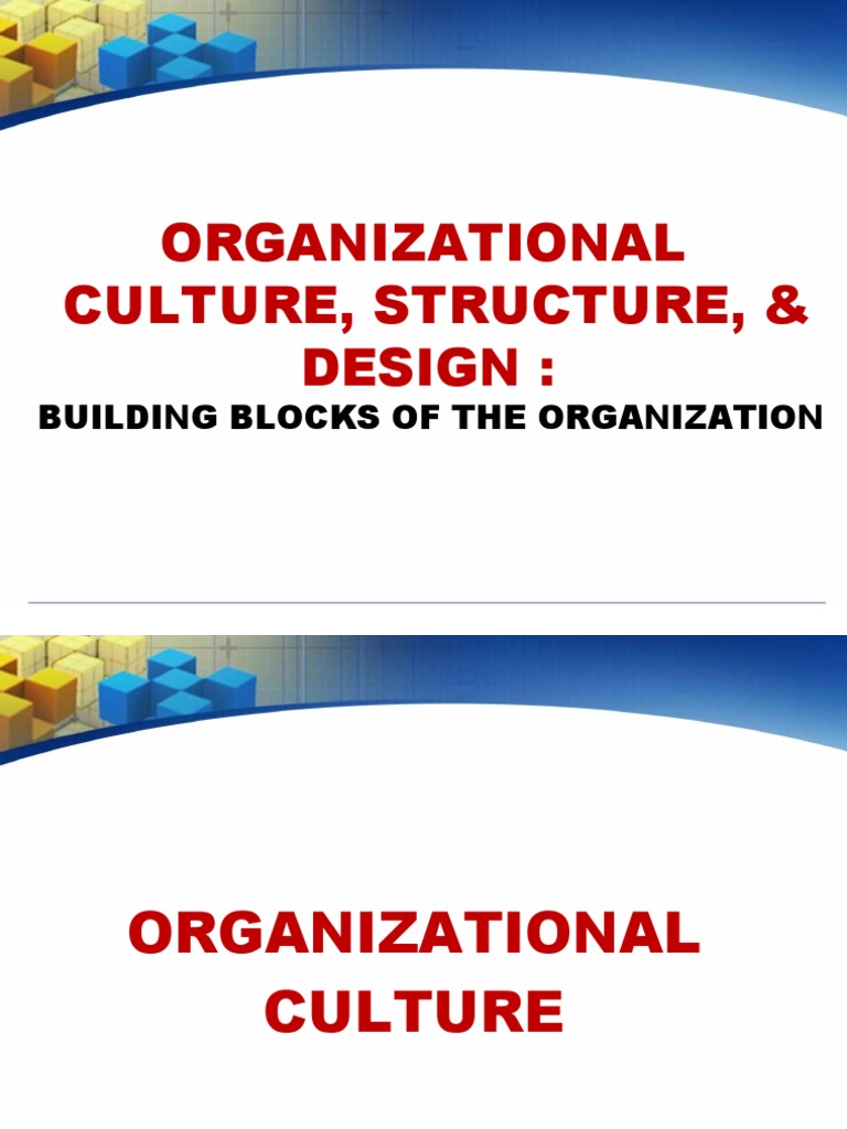 STO Issues-Organizational Structure and Culture | PDF | Organizational ...