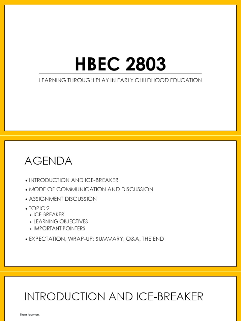 HBEC 2803 - E-Tutorial 2 Slides PDF | PDF | Learning | Experience