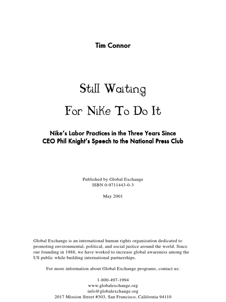 Nike Report Unethical Behaviour | PDF | Non Governmental Organization ...