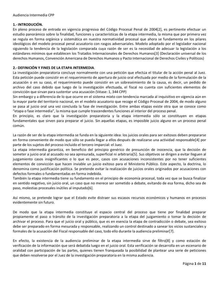 Audiencia Intermedia | PDF | Evidencia (ley) | Procedimiento Criminal